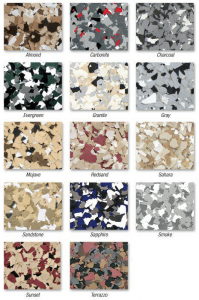 Color Flake System - Kelowna Custom Concrete Restoration